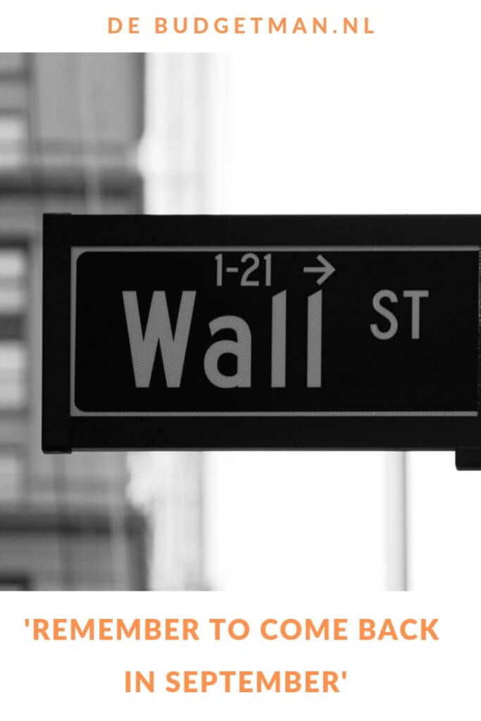 'Remember to come back in september' - De Budgetman.nl